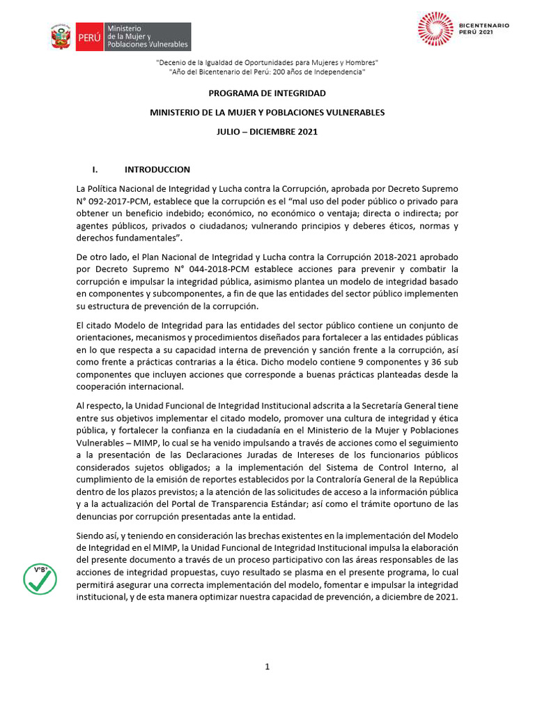 Programa-de-Integridad-2021 | PDF