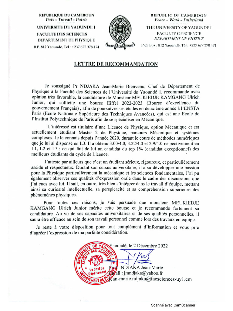 Recommandation PR NDJAKA | PDF