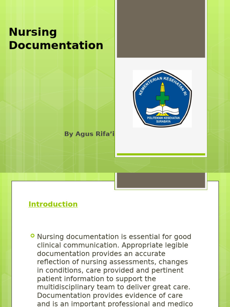 Nursing Documentation | PDF
