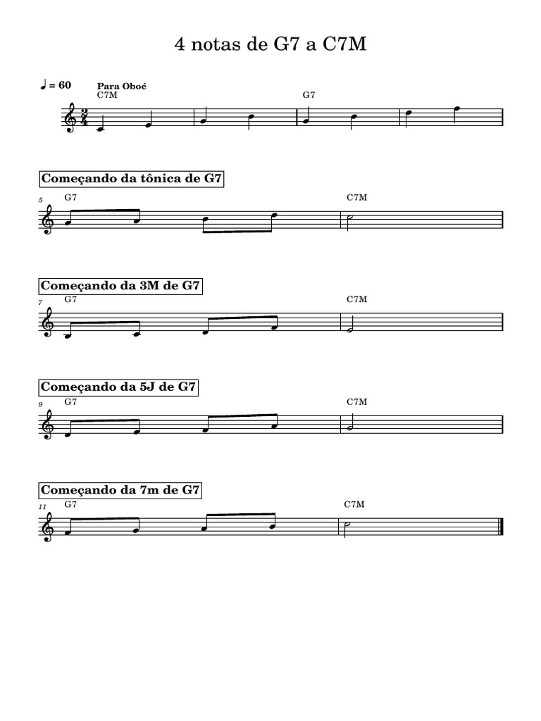 4 Notas de G7 A C7M | PDF
