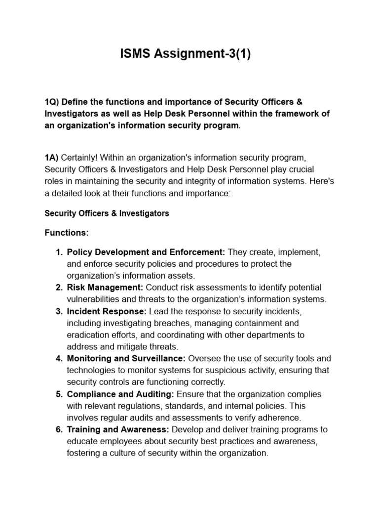 Isms Assignment 3 Pdf