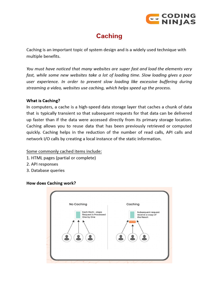 Caching | PDF