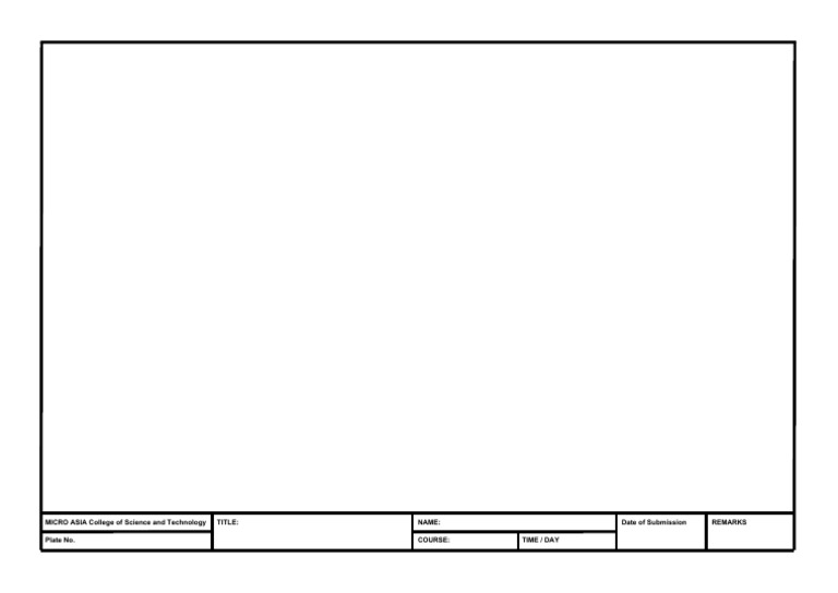 Technical Drafting Template A4 Size by Ryvn | PDF