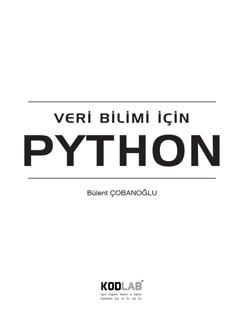 Veri Bilimi Için Python | PDF