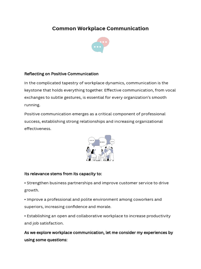 5. Common Workplace Communication | PDF