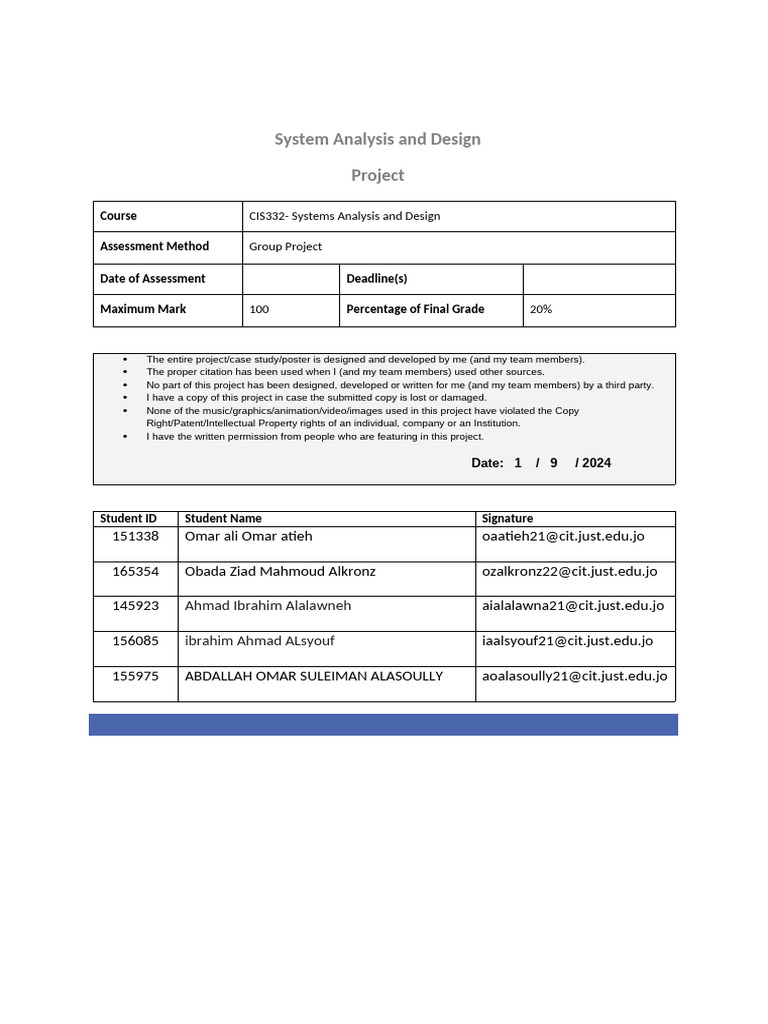 Project Template-Edited | PDF