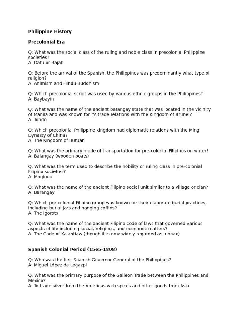 Soc Sci 1 Philippine History | PDF | Philippines | Politics