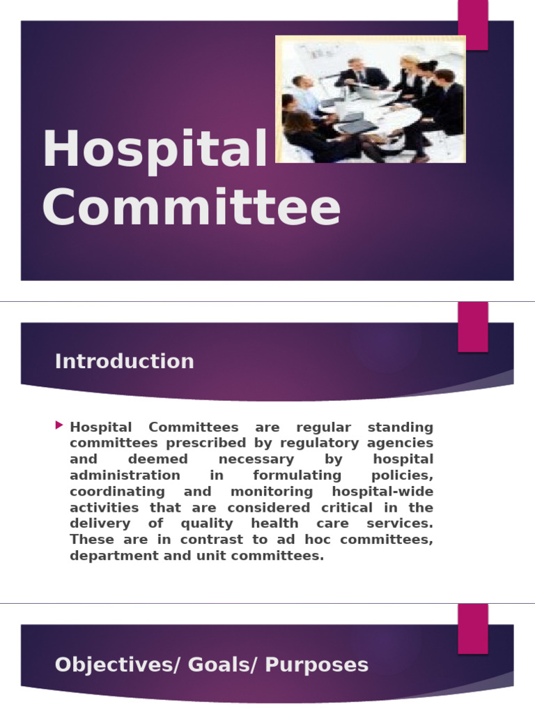 Hosp Committees | PDF