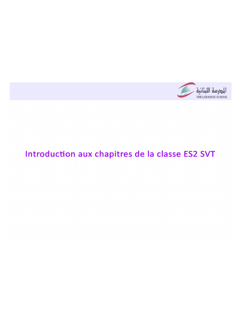 ES2 SVT - Chapitre 7 | PDF