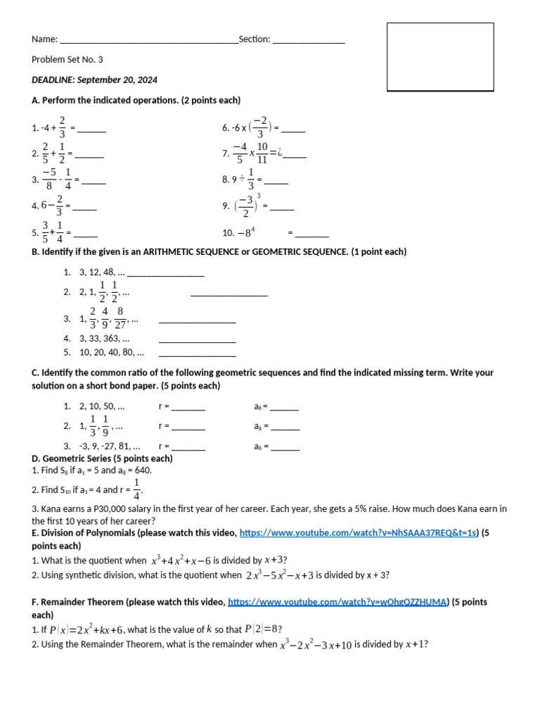 Problem-Set-No.-3 | PDF