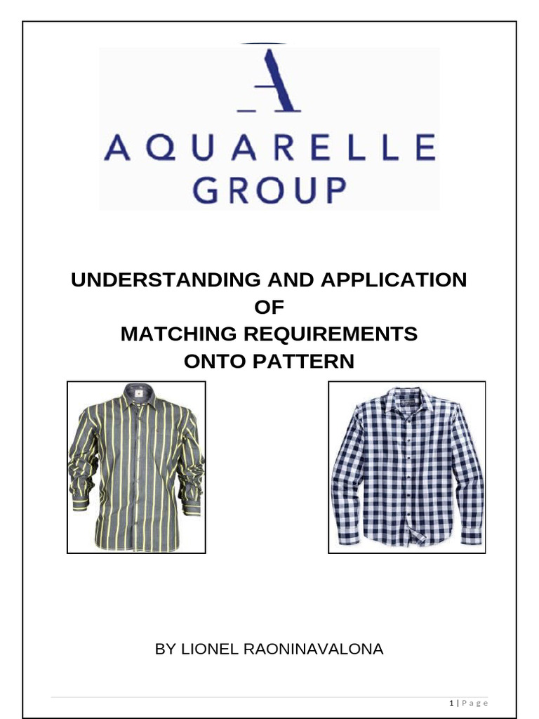 Understanding and Application Matching Requirements Onto Pattern 16.01. ...