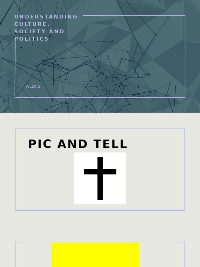 Understanding Culture Society and Politics Week 2 | PDF