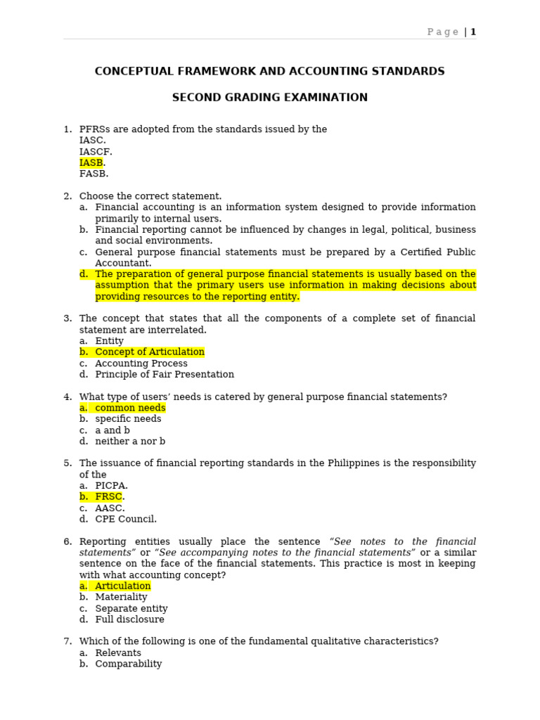 CFAS Midterm Reviewer | PDF