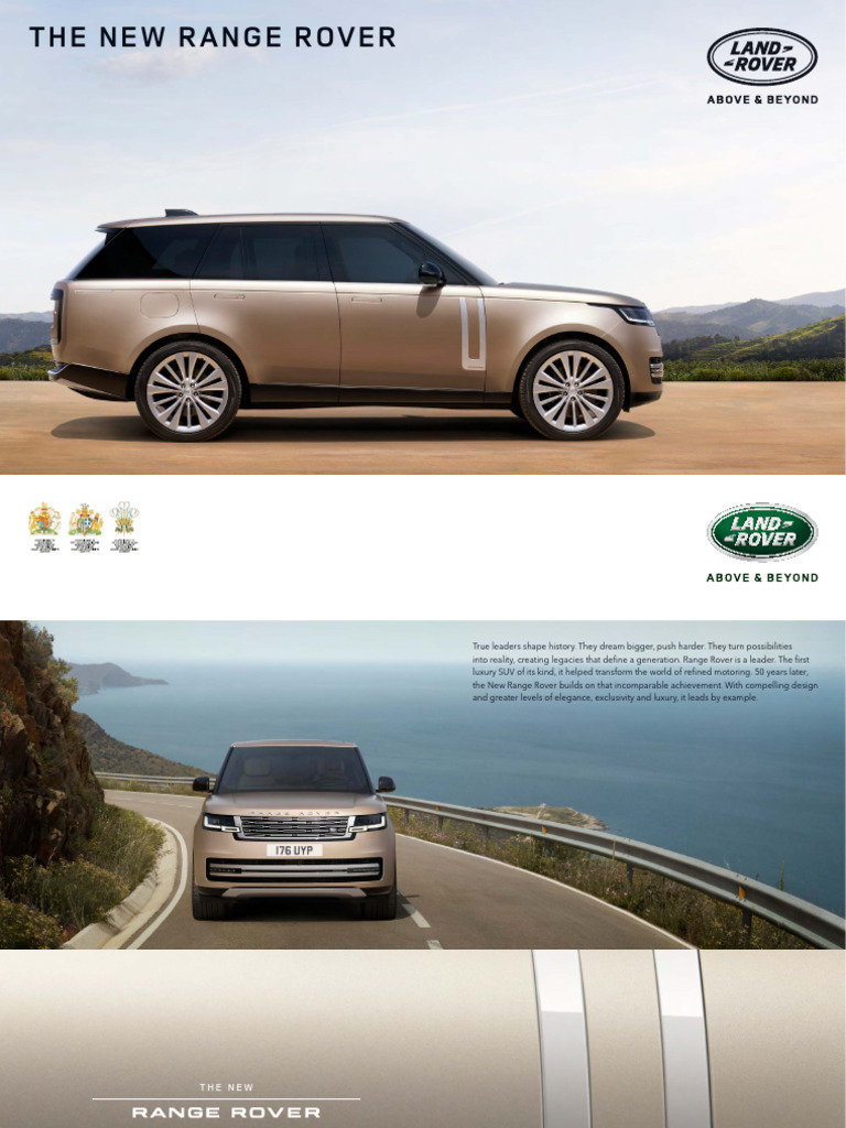 Range Rover Brochure 1L4602300000BXXEN01P Tcm281 944483 | PDF
