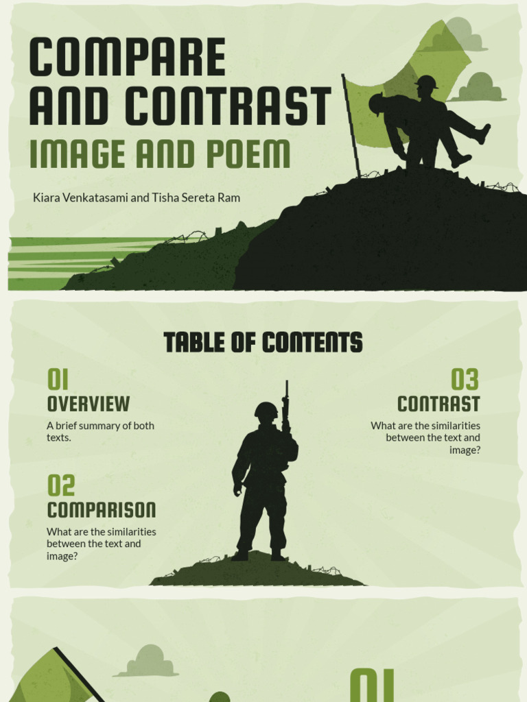 Tisha Sereta Ram - English Compare and Contrast Poem and Image | PDF