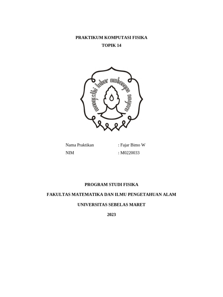 M0220033 Fajar Bimo W P14 | PDF