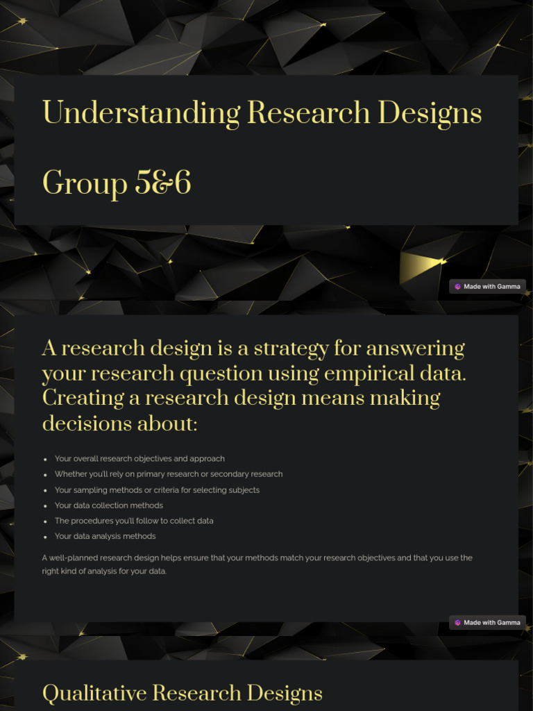 Understanding Research Designs 2 | PDF