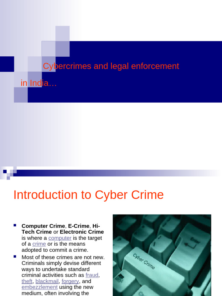 Cyber Crime Presentation | PDF