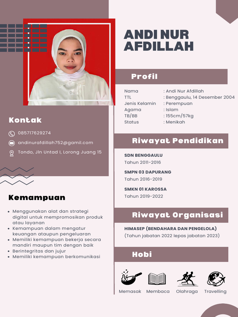 CV Andi Nur Afdillah | PDF