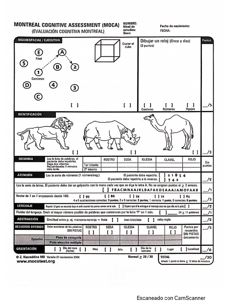 MOCA Protocolo (1) (1) | PDF