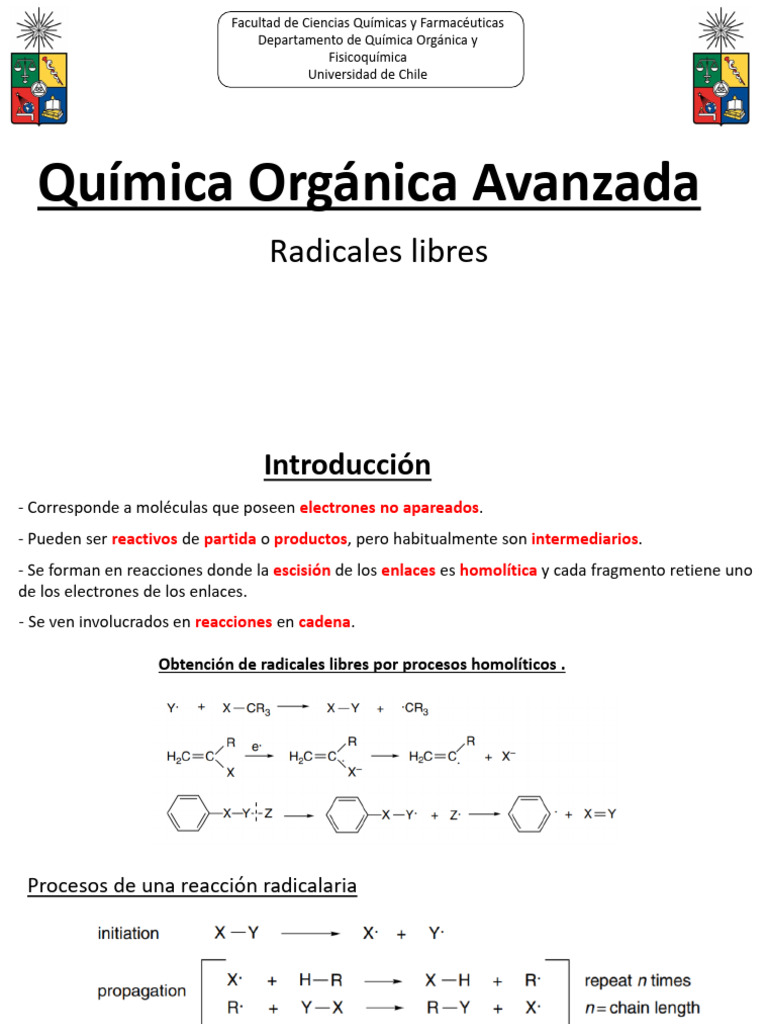 Radicales Libre Clase 1 | PDF