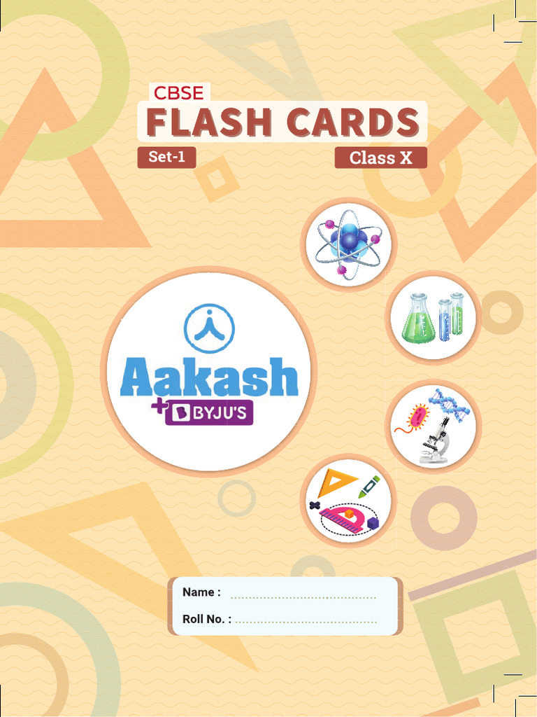 Flash Card (CBSE) Set-1 - Class-X (2024-25) - Compressed | PDF