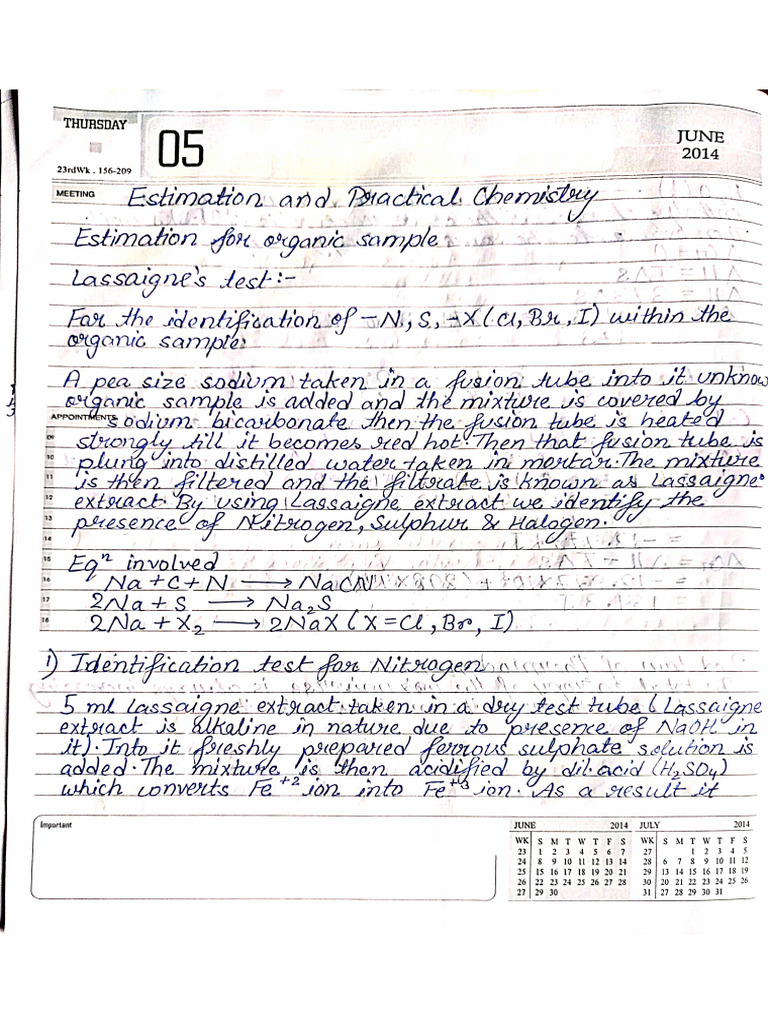 Lassaignes Test | PDF