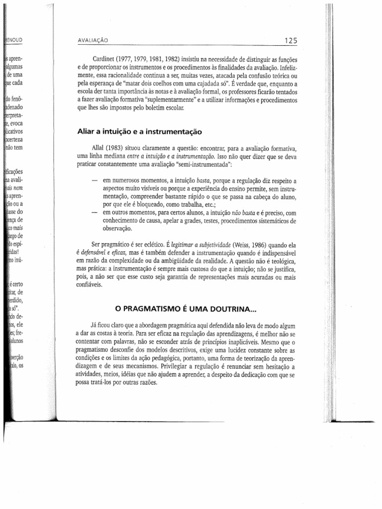 Avaliação Perrenoud Parte 4 | PDF