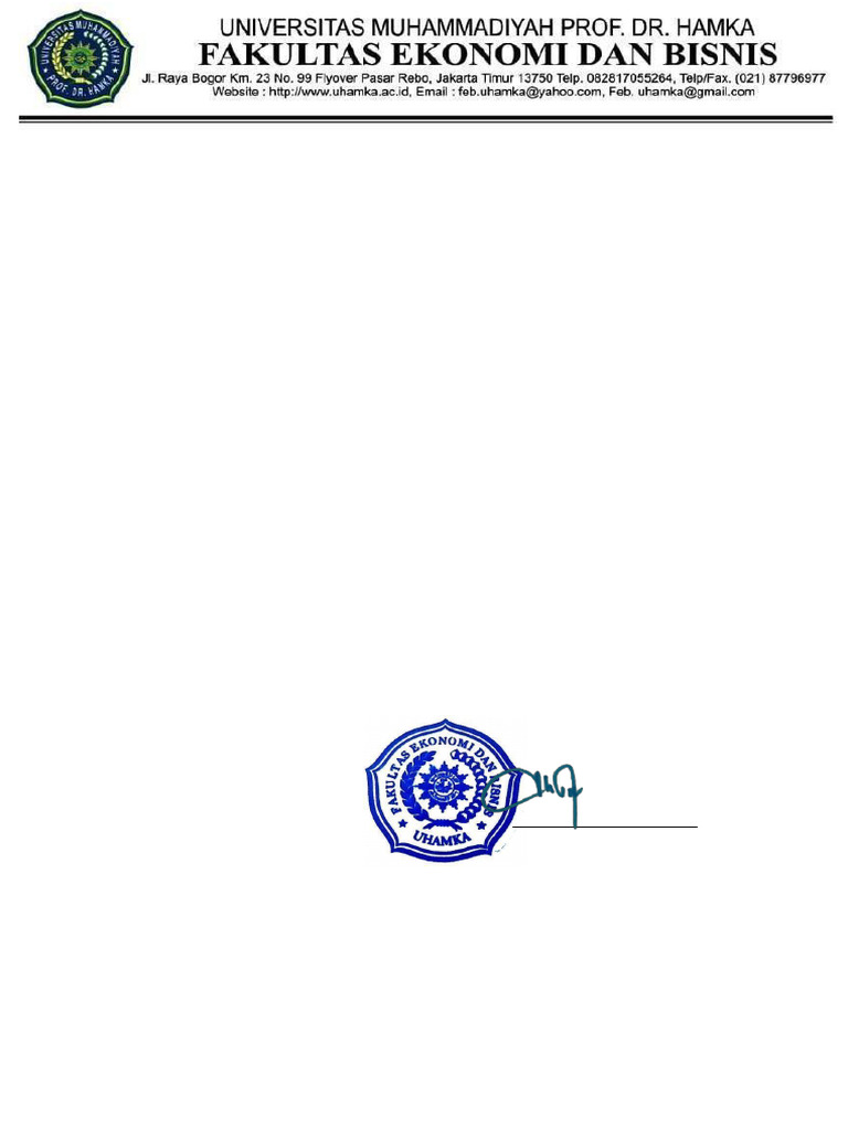 Surat Rekomendasi Magang Wirausaha Merdeka 2024 (Wara Wiri UNJ) | PDF