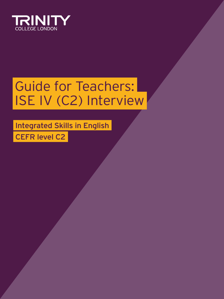 Guide For Teachers - IsE IV (C2) Interview - Online | PDF