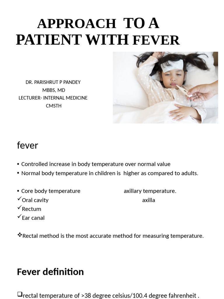 Approach To Fever 1 | PDF