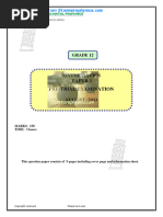 Endocrine System Grade 12 Notes | PDF