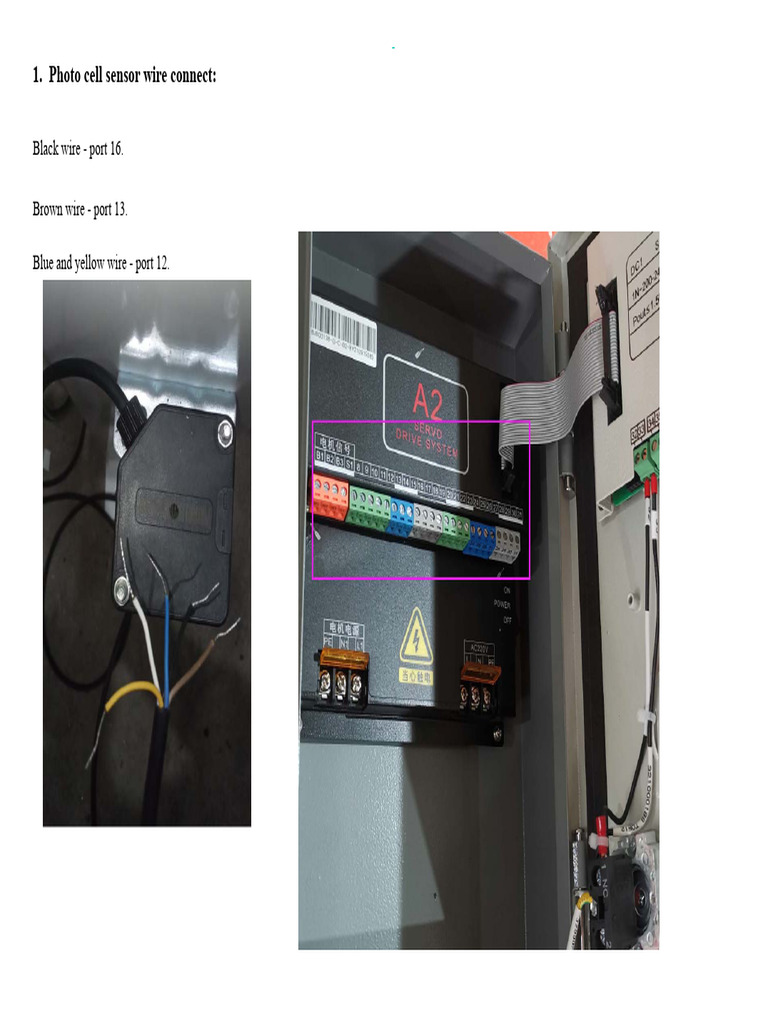 Wire Connection For High Speed Door | PDF