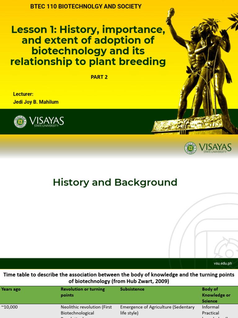 Lesson 1 Part 2 - Introduction, History, Background.. | PDF