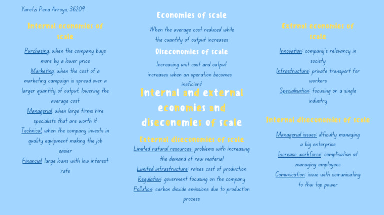 Internal and External Economies and Diseconomies of Scale | PDF Internal and External Economies and Diseconomies of Scale | PDF