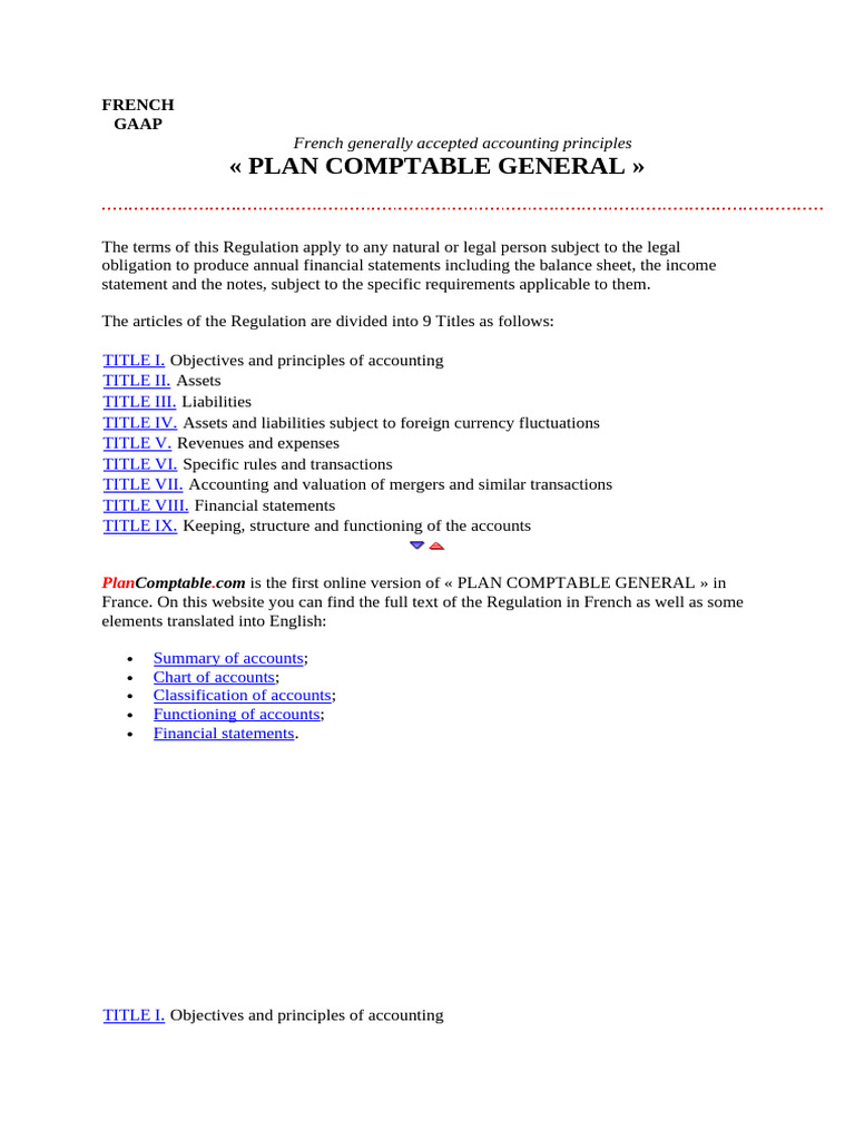 SUMMARY OF ACCOUNTS | PDF