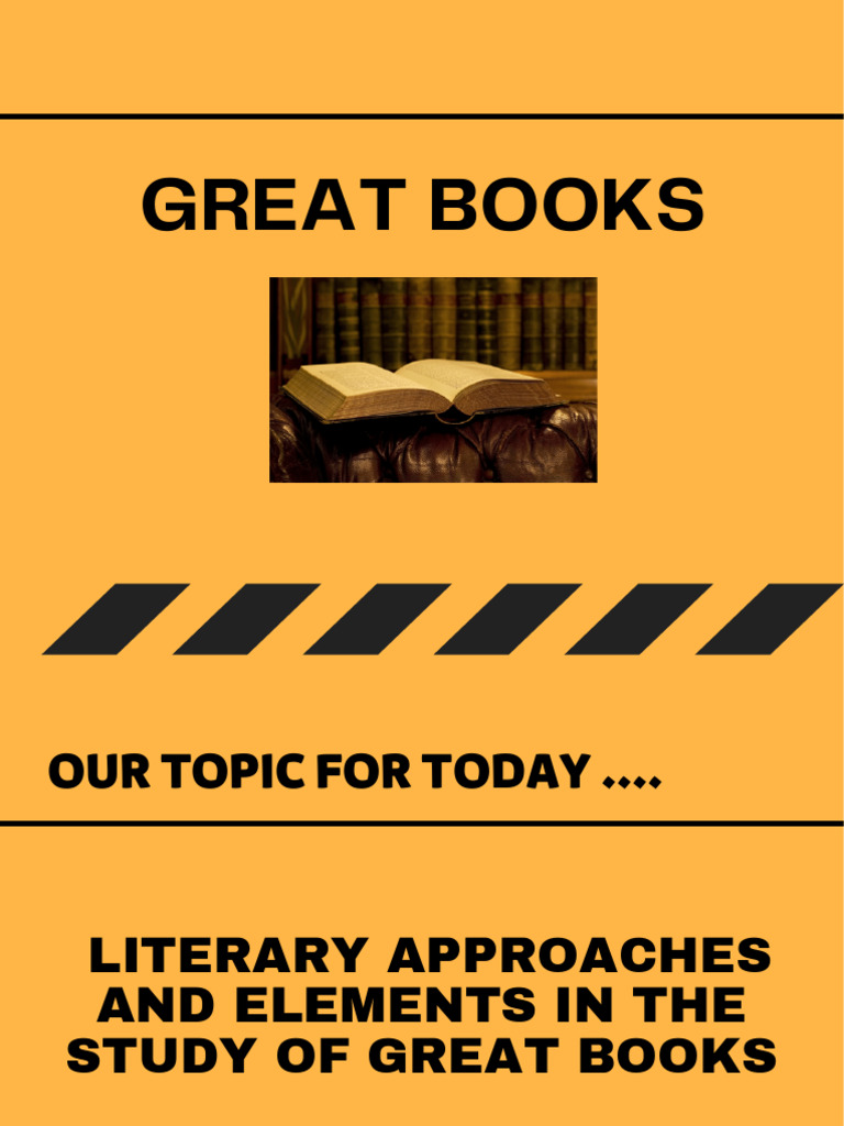 Literary Approaches and Elements of Great Books | PDF
