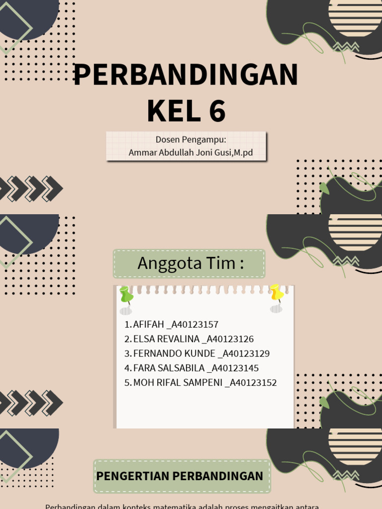 Kel 7 Perbandingan MTK | PDF