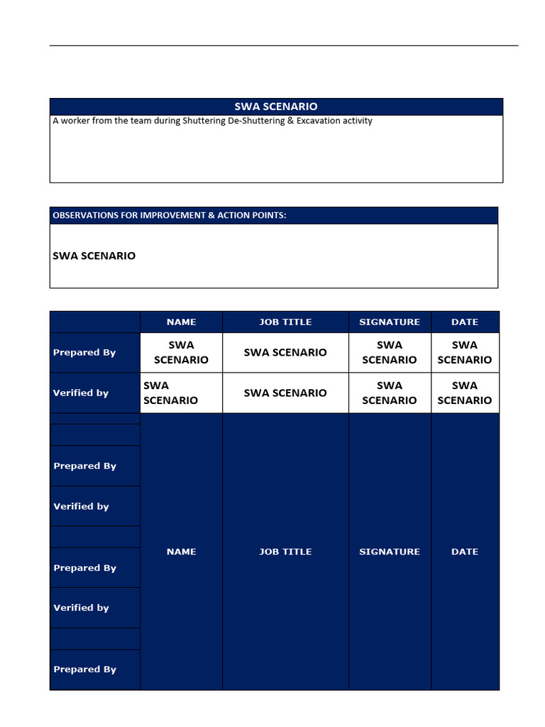 Swa Scenario: A Worker From The Team During Shuttering De-Shuttering ...