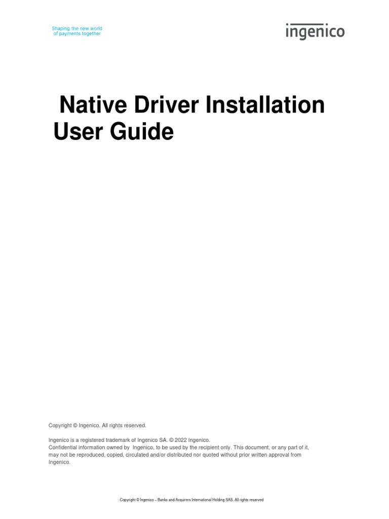 Native Driver Installation Guide | PDF