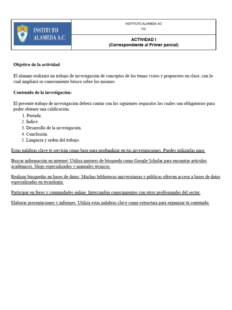 ACTIVIDAD I 4 C | PDF