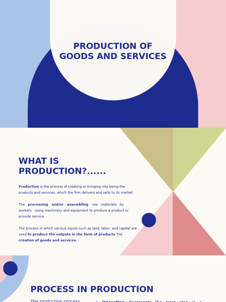 Production of Goods and Services Report 1 | PDF