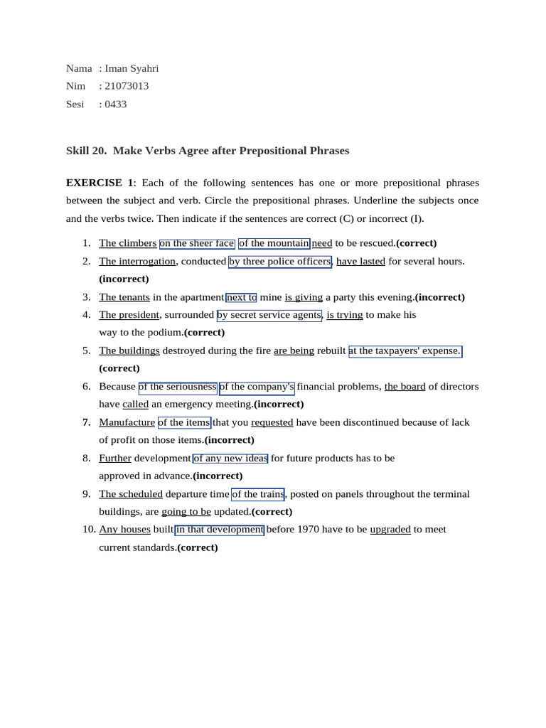 WEEK 7 - Structure SKills 210-21 (RY) | PDF | Subject (Grammar) | Syntax