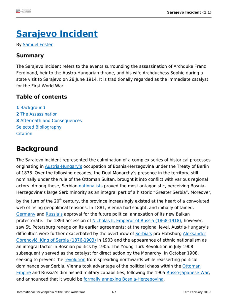 1914_1918_Online_Sarajevo_Incident_1.1 | PDF