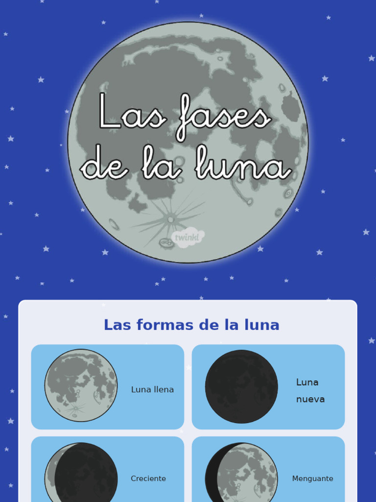 Es Ss 89 Presentacin Las Fases de La Luna - Ver - 1 | PDF