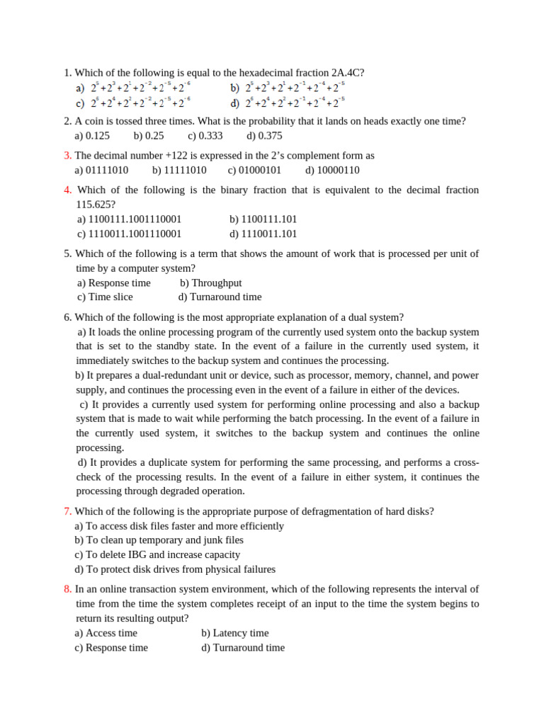 IP Mock Exam(Hardware) | PDF