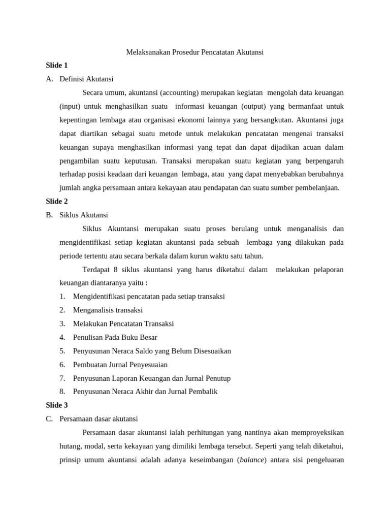 Bahan PPT Akutansi | PDF