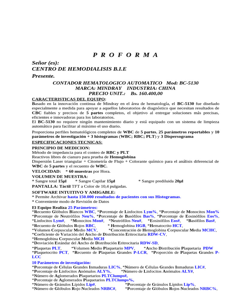 4 Bc-5130 Hemodialisis Bie | PDF