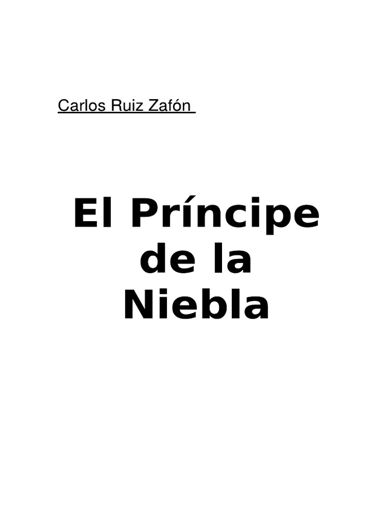 El Príncipe de La Niebla | PDF