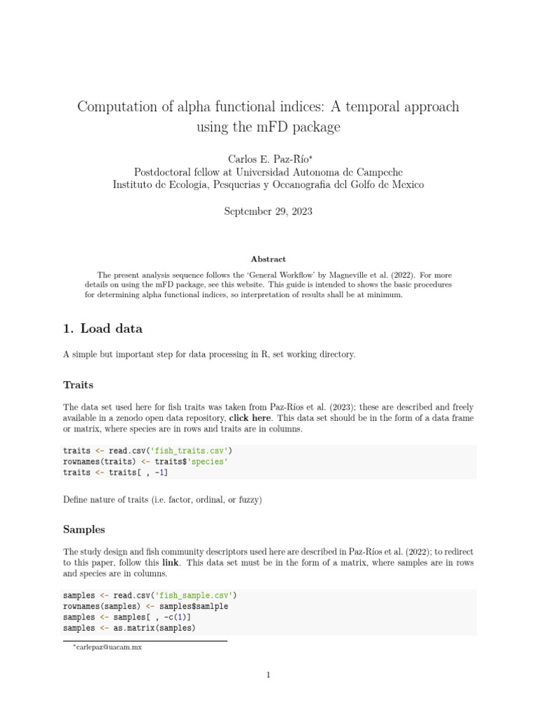 Fish Analysis Sequence | PDF